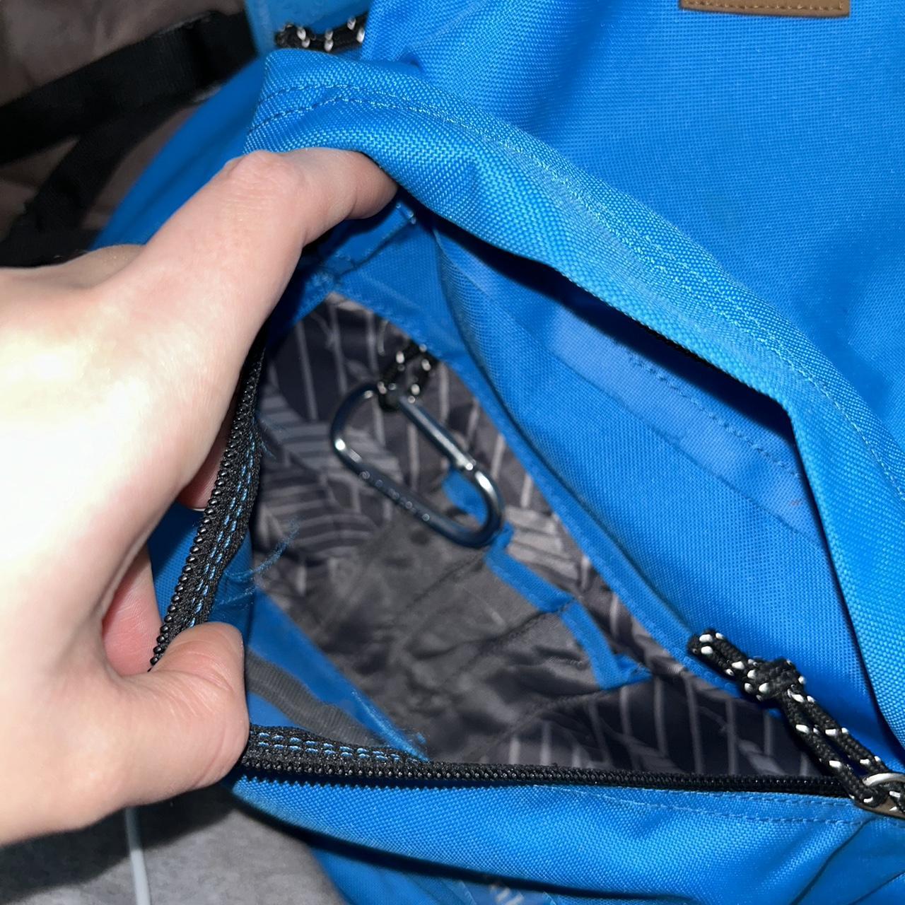 Blue Columbia backpack. Has laptop pocket, and two... | Depop