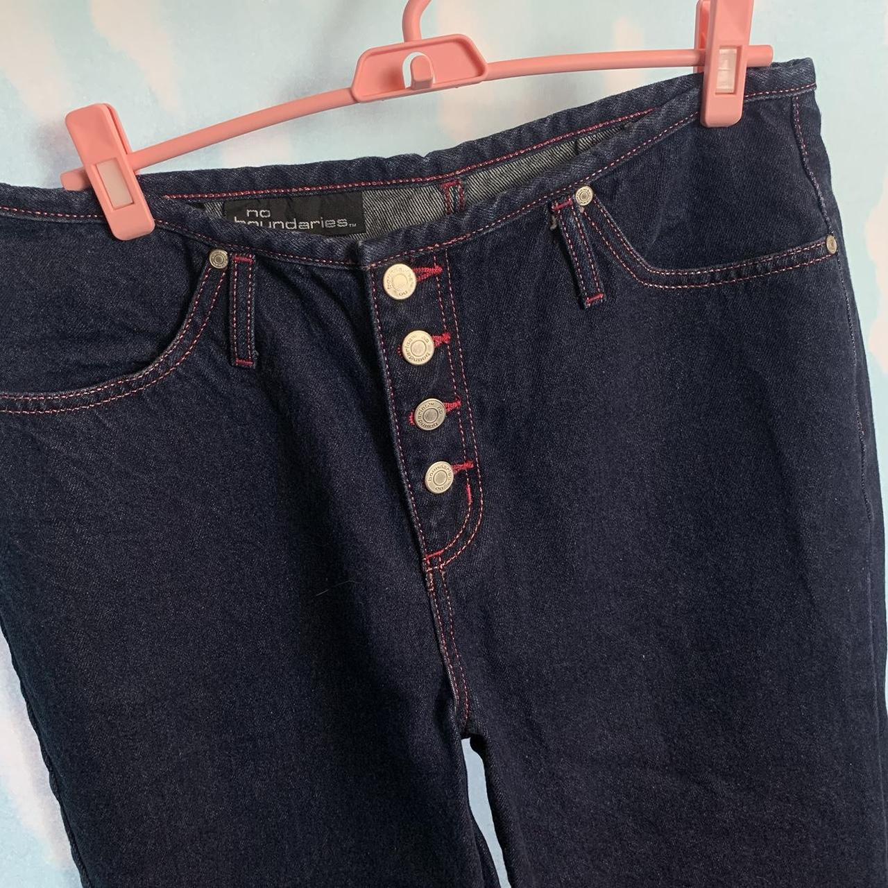 Adorable vintage early 2000s No Boundaries dark wash... - Depop
