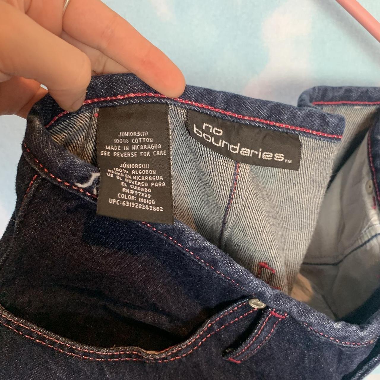 Adorable vintage early 2000s No Boundaries dark wash... - Depop