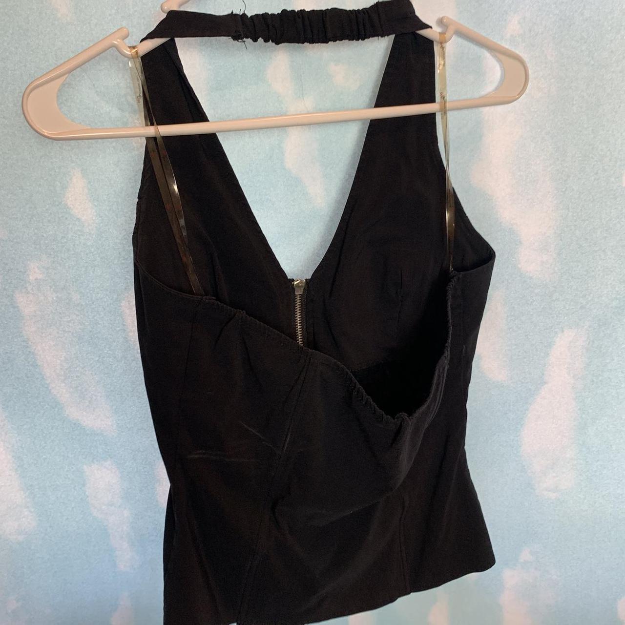 Vintage lace up / zipper halter top, reminds me so... - Depop