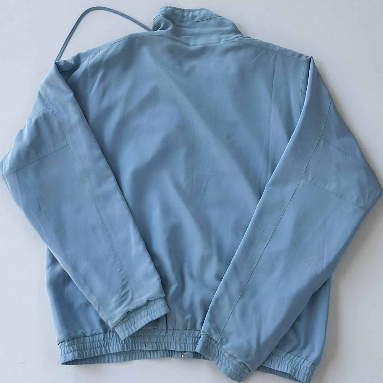 Jacquemus men’s silk light blue jacket and pant set.... - Depop