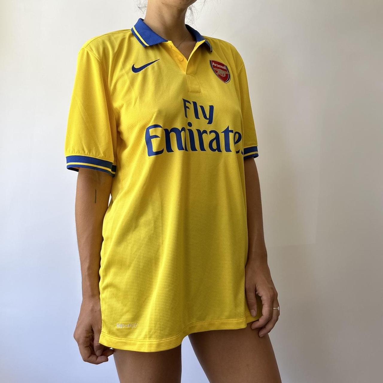 Nike Arsenal yellow & blue football premier league... - Depop