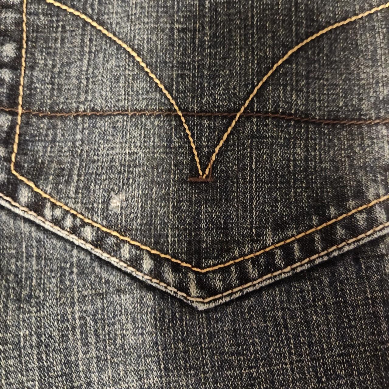 Royal Blue Distressed Relaxed Fit Blue Jeans Big &... - Depop