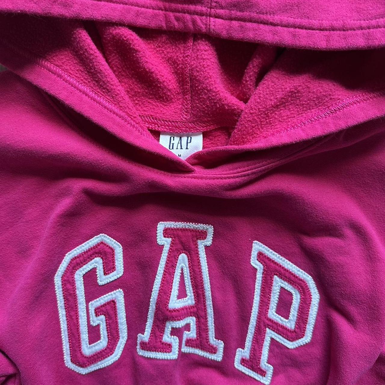 Hot Pink Gap Hoodie US Women’s Size Medium Front... - Depop