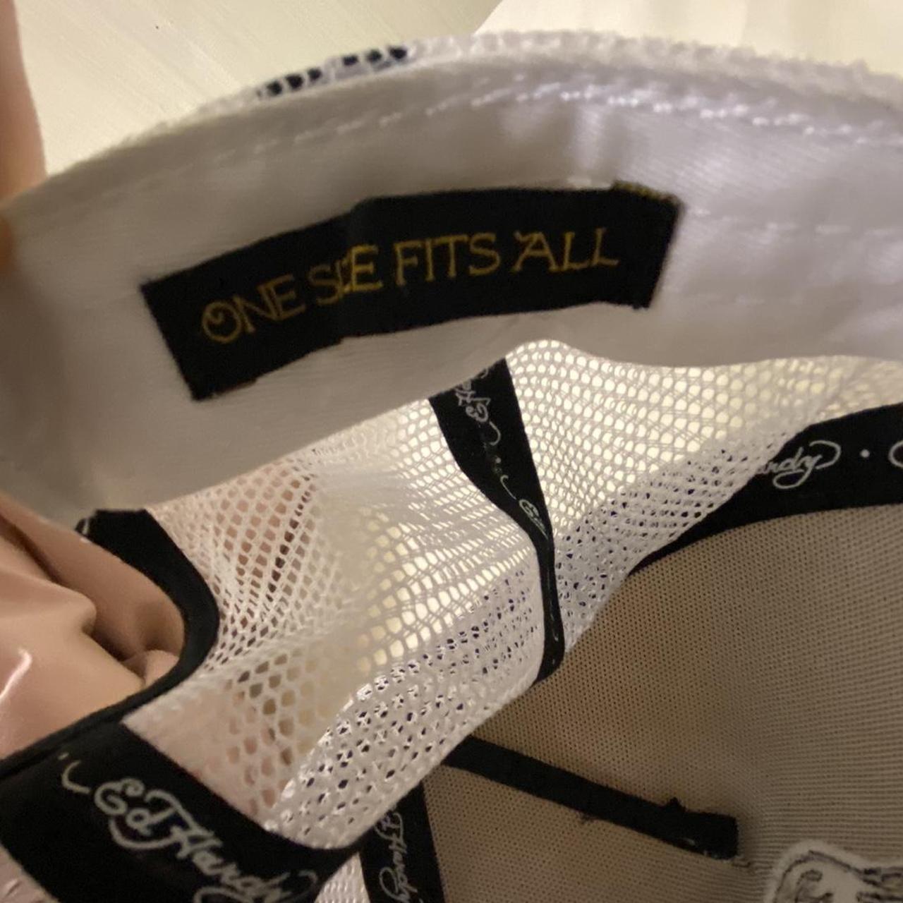 pink ed hardy baseball cap trucker hat vintage urban... - Depop