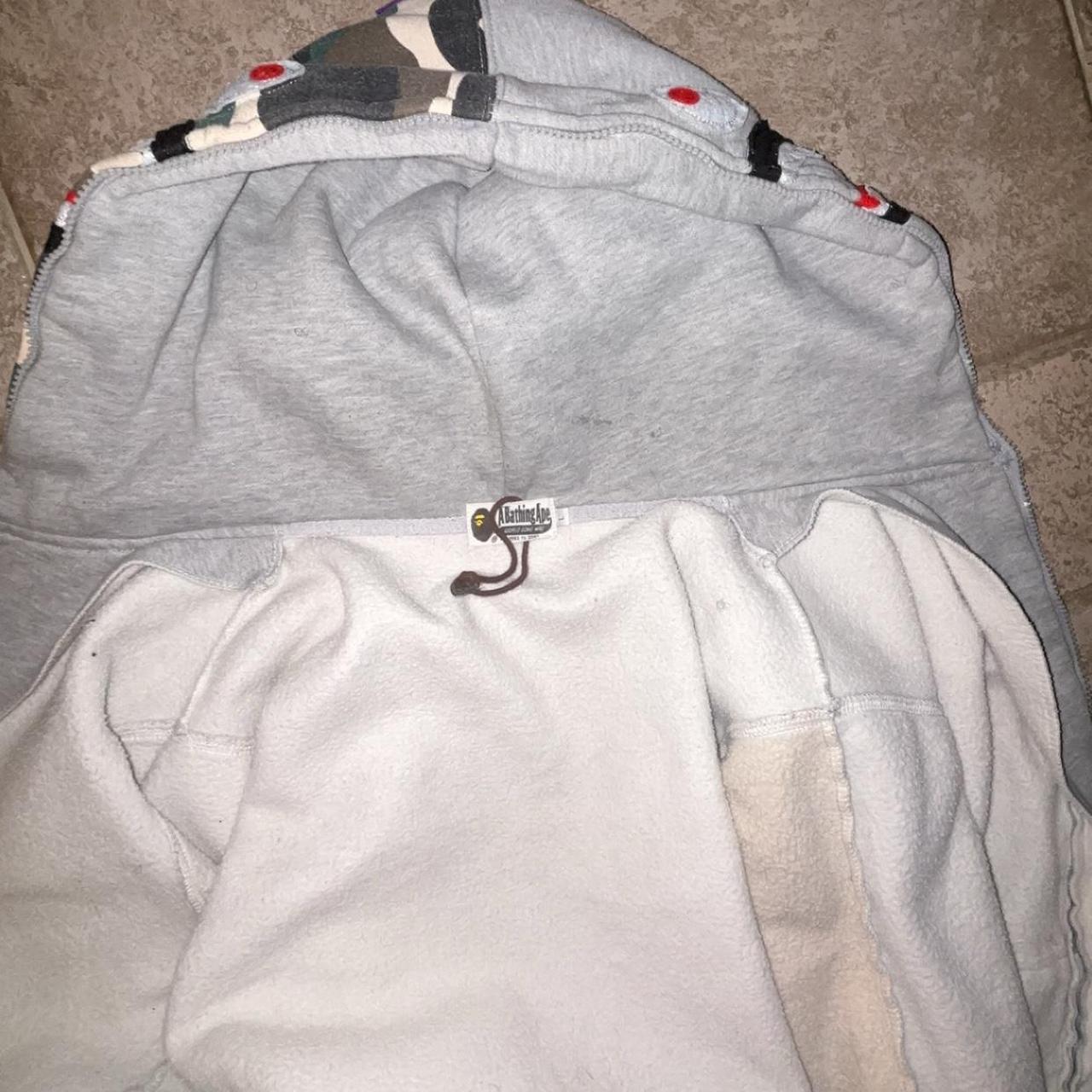 Grey Bape jacket Size M Price negotiable - Depop