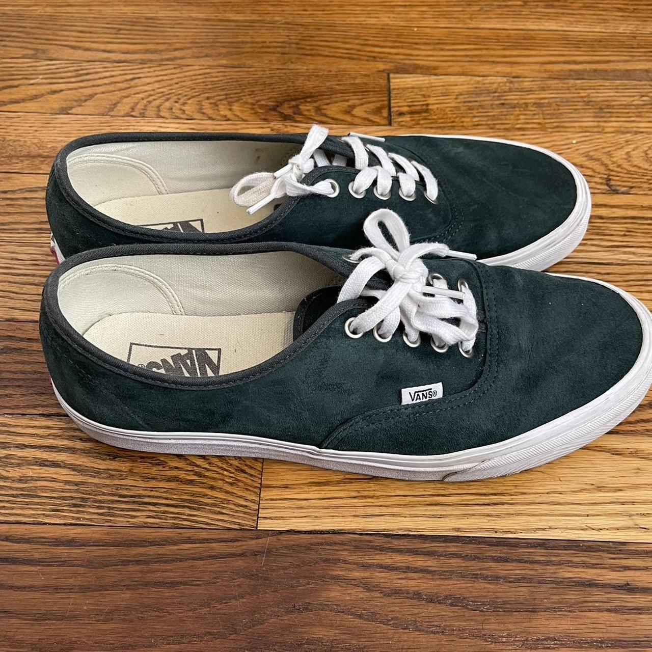 Green authentic vans men’s size 11.5 - Depop