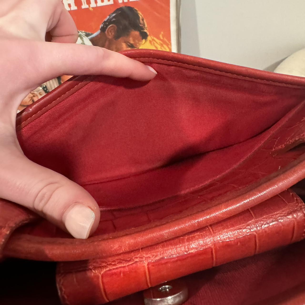 Vintage Brighton Red Checkered Purse The silver... - Depop