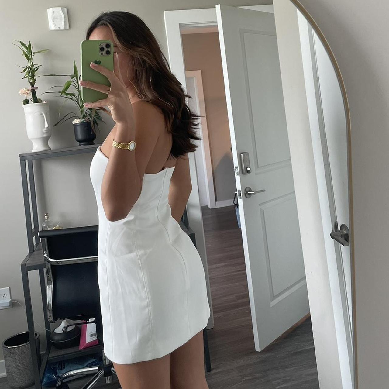 Meshki Women's White Dress | Depop