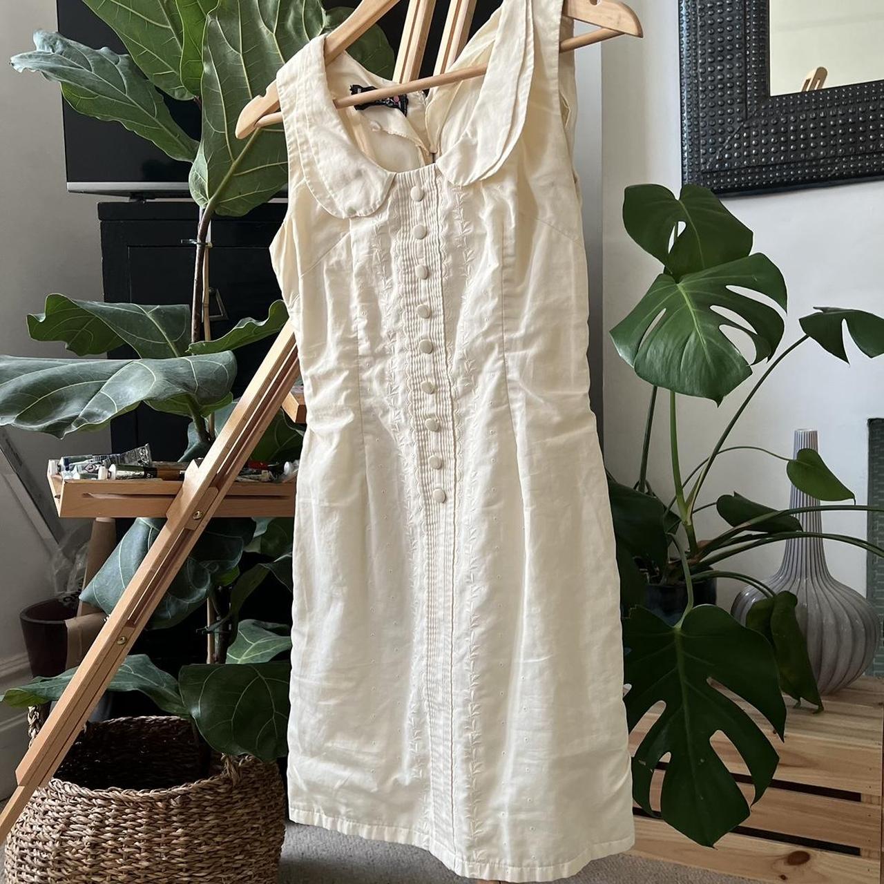 true vintage Cecil London cream mini dress + Peter... - Depop