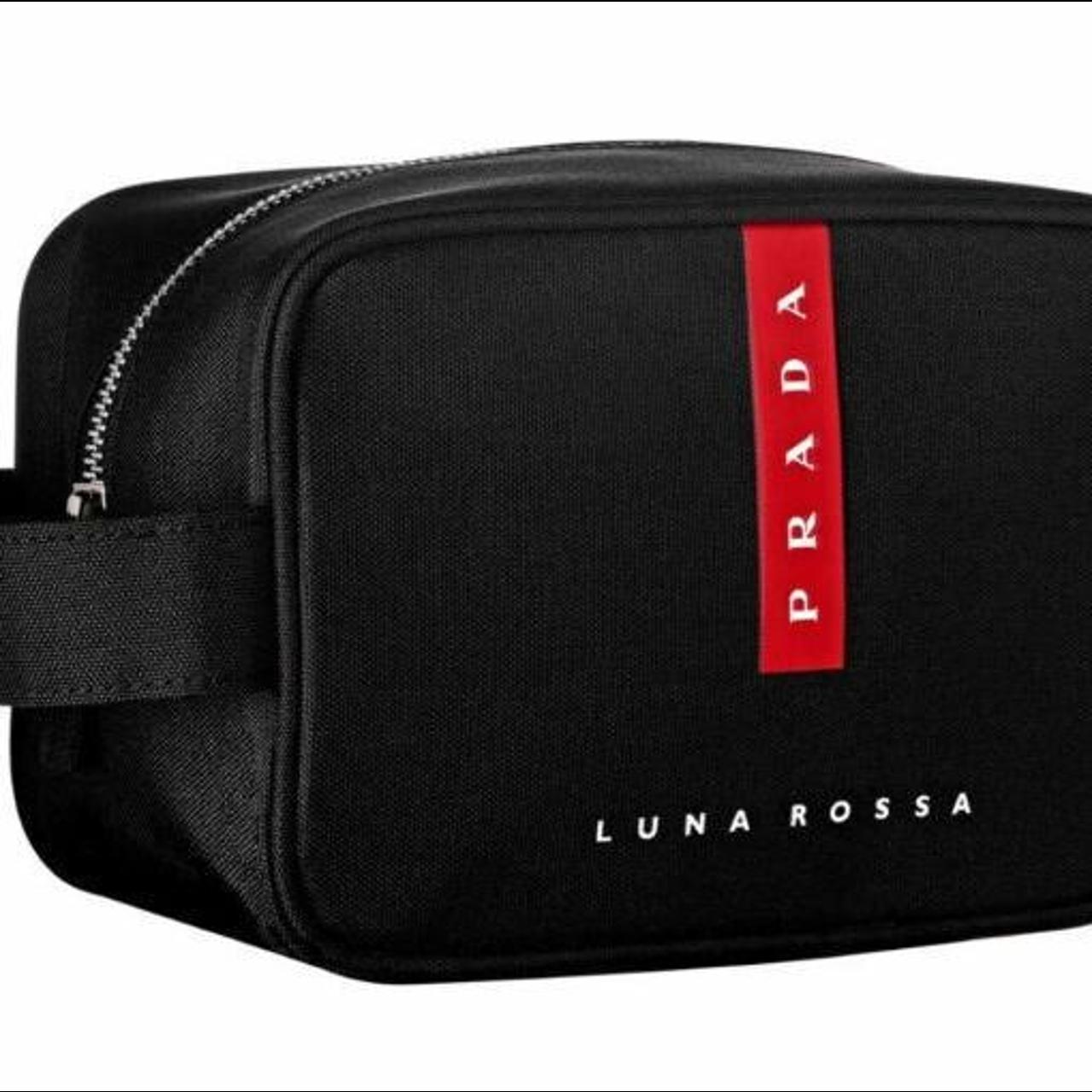 Prada Women's Black and Red Bag | Depop