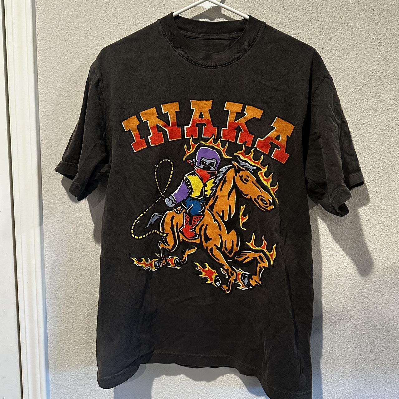 Description: inaka power grey graphic t-shirt, only... - Depop