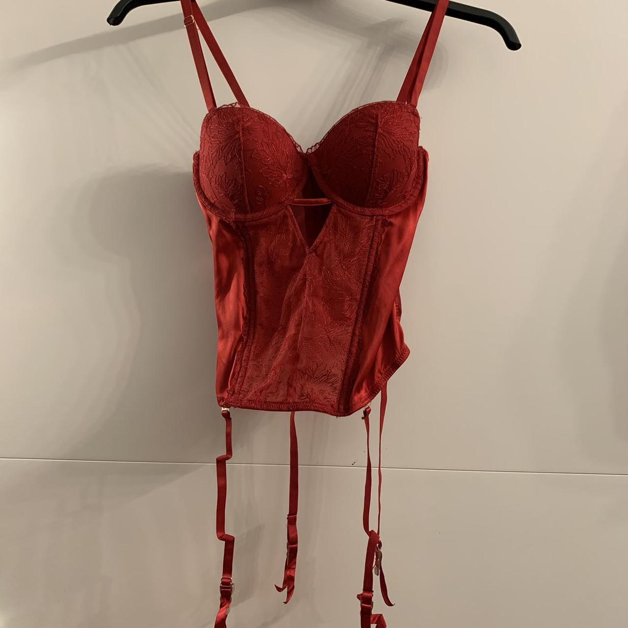 Red corset top in amazing condition Wore once last... - Depop