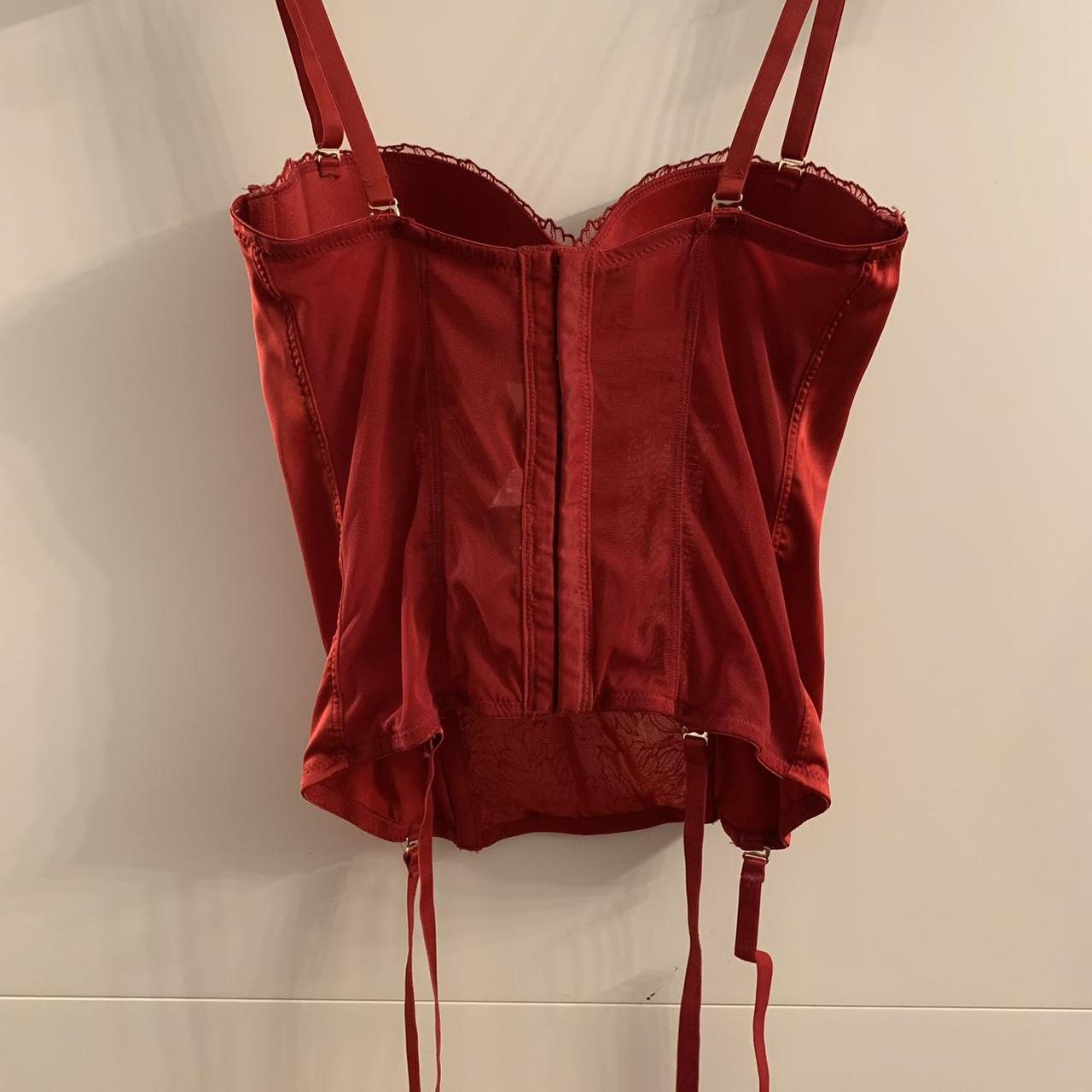 Red corset top in amazing condition Wore once last... - Depop