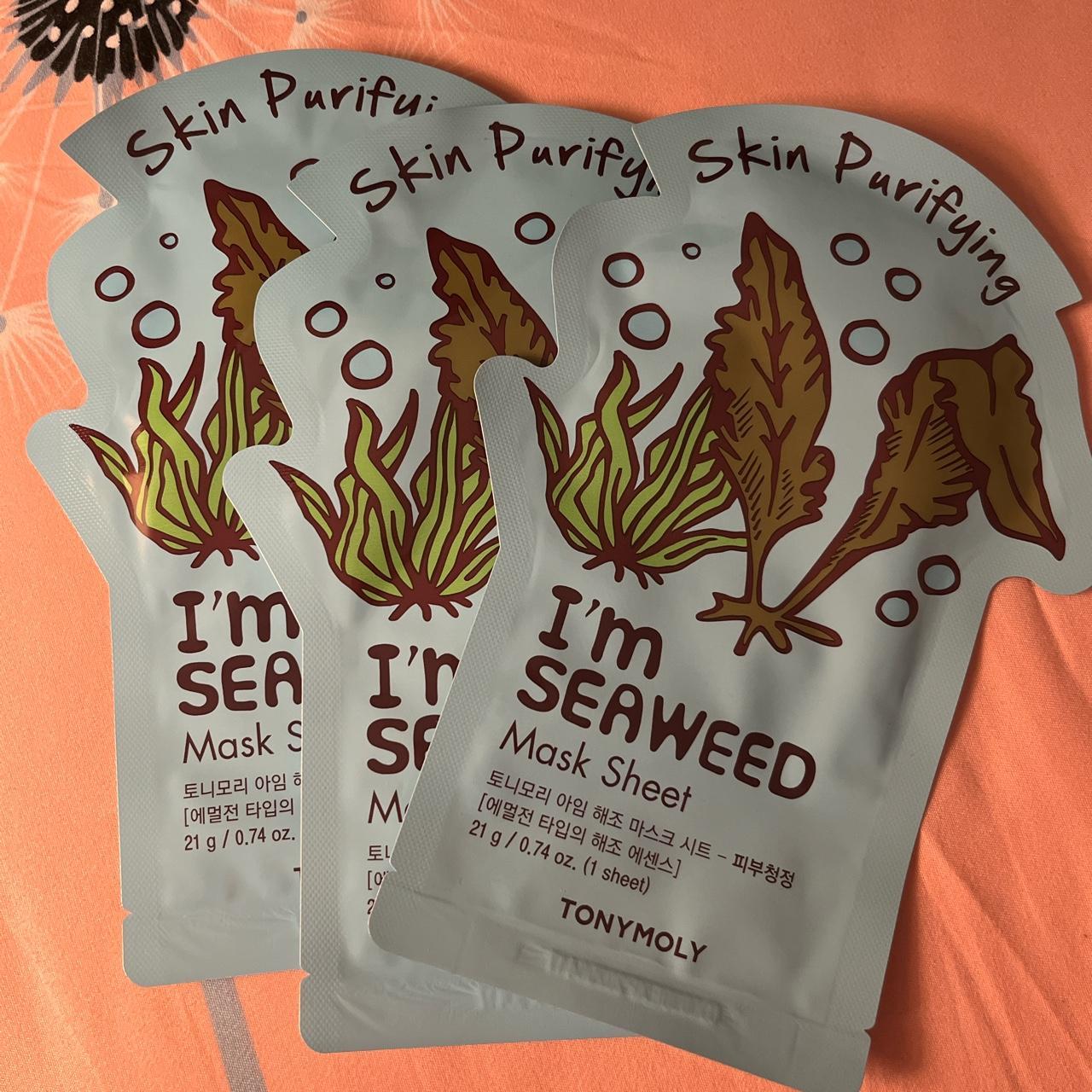 3 for $10 Tony moly I’m seaweed mask sheet Skin... - Depop