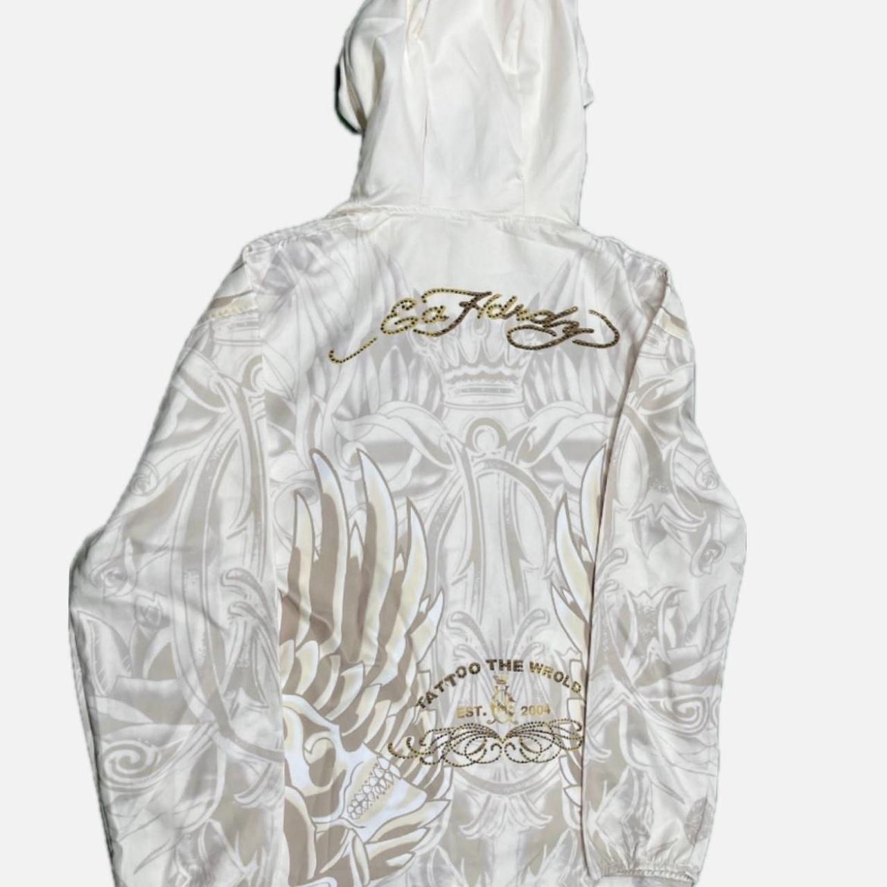 Ed Hardy “tattoo the world” windbreaker Never worn... - Depop