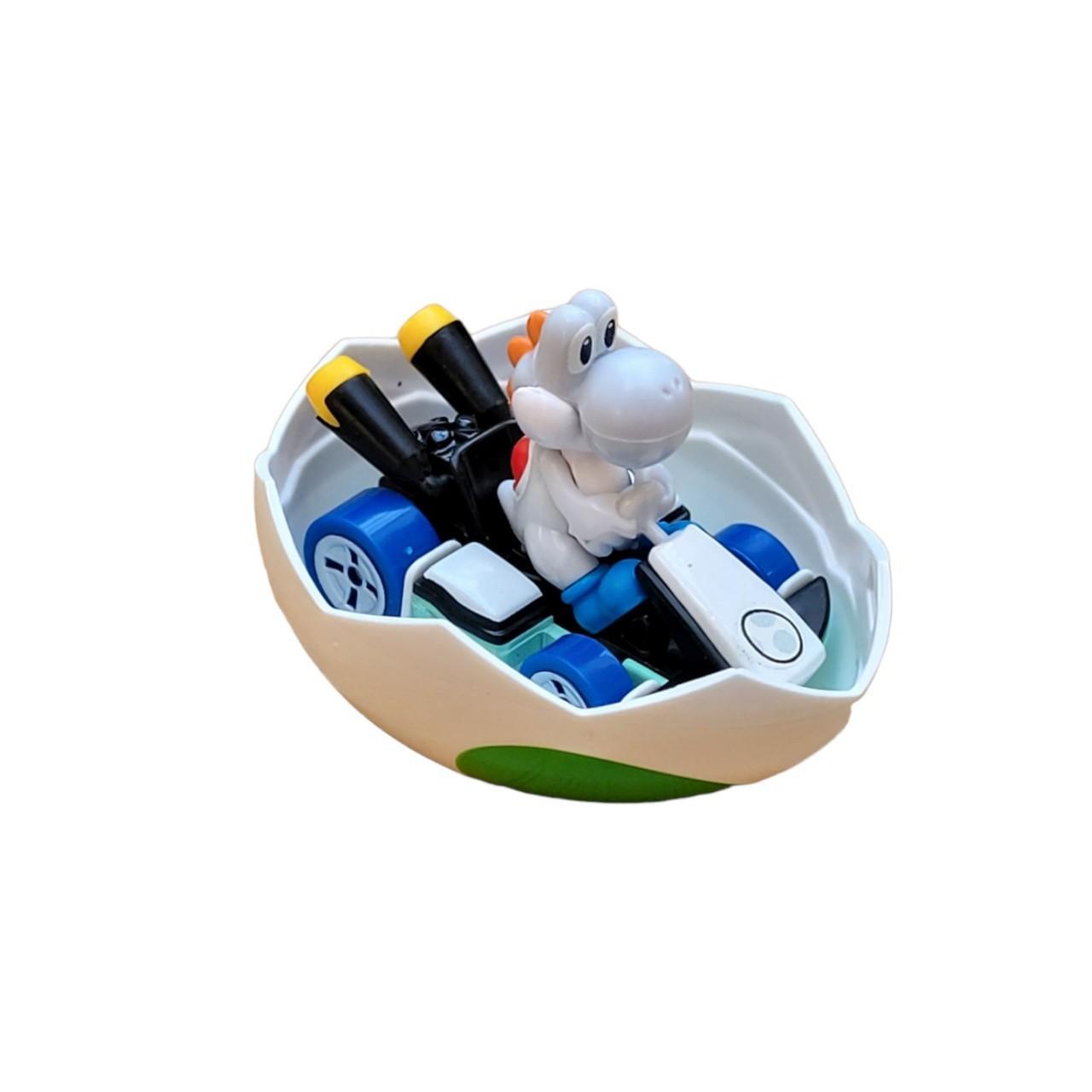 Hot Wheels Mario Kart Grey Yoshi Mystery Egg Toy... - Depop