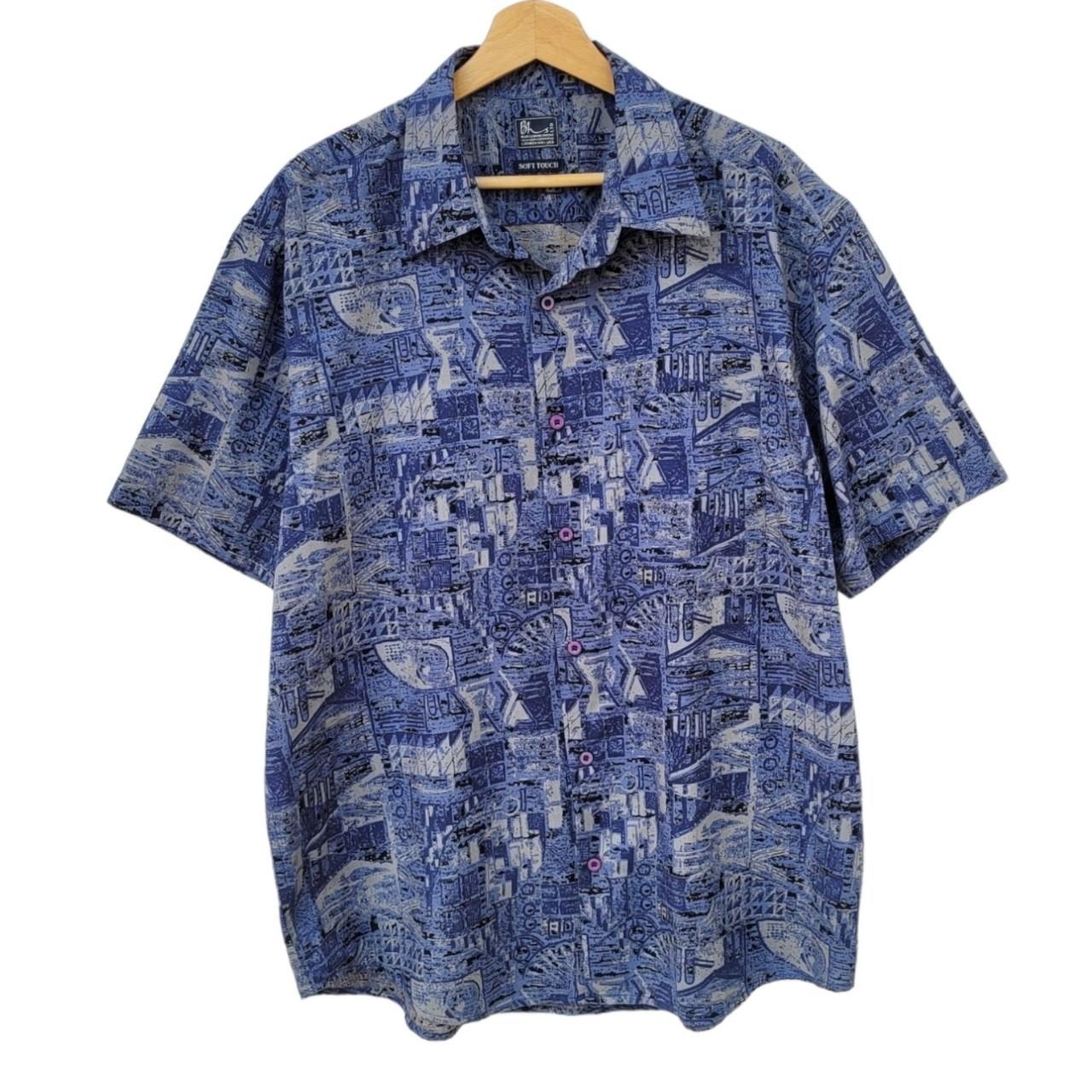 Men's Vintage 90s BHS Funky Abstract Single Stitch... - Depop