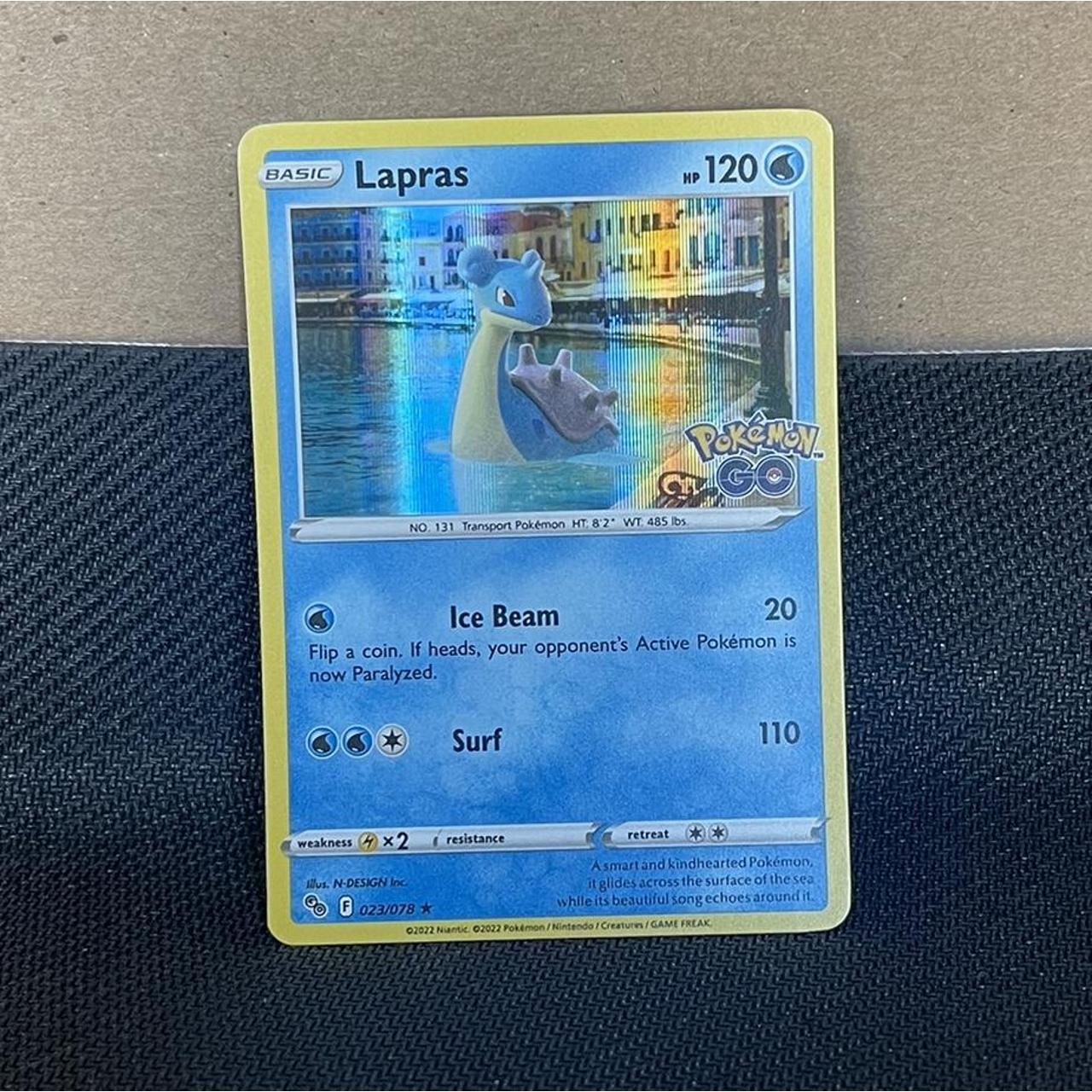 2022 Lapras Lazer Holographic Card Good condition... - Depop