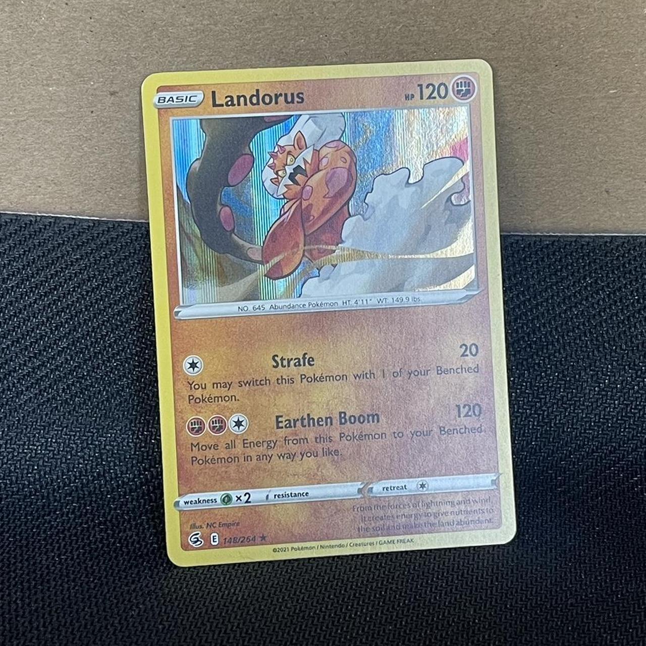 2021 Lazer Holographic Landorus Card Great... - Depop