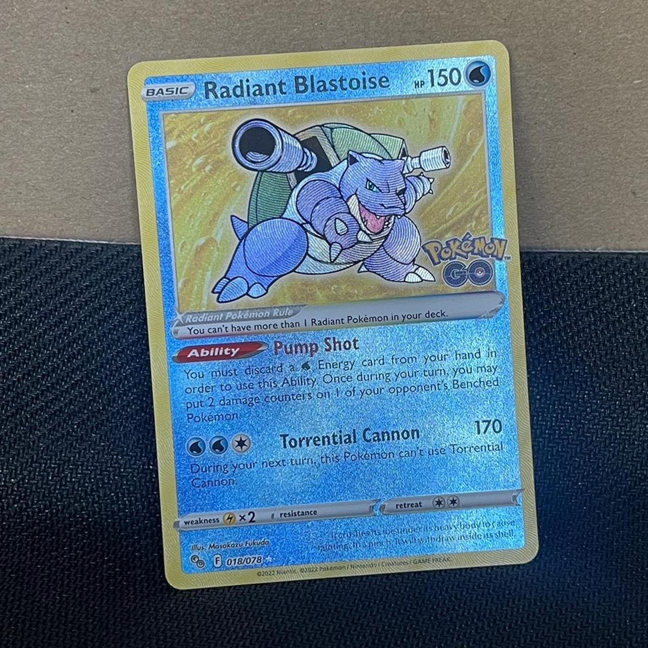Radiant Blastoise Pokémon Card Amazing condition... - Depop