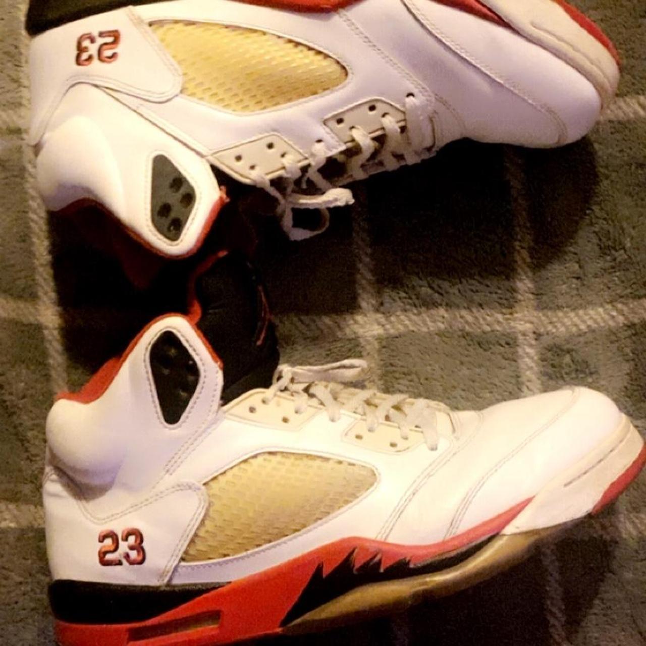 Jordan 5 retro 2006 fire red , couple of scuff marks... | Depop