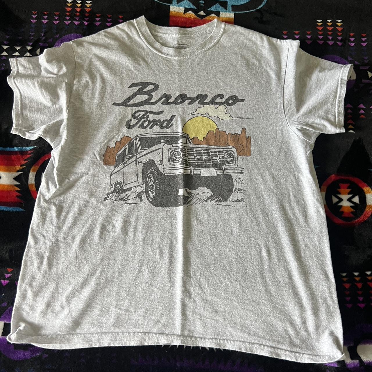 Grey Ford Bronco Tee Men’s Large Fast shipping I... - Depop