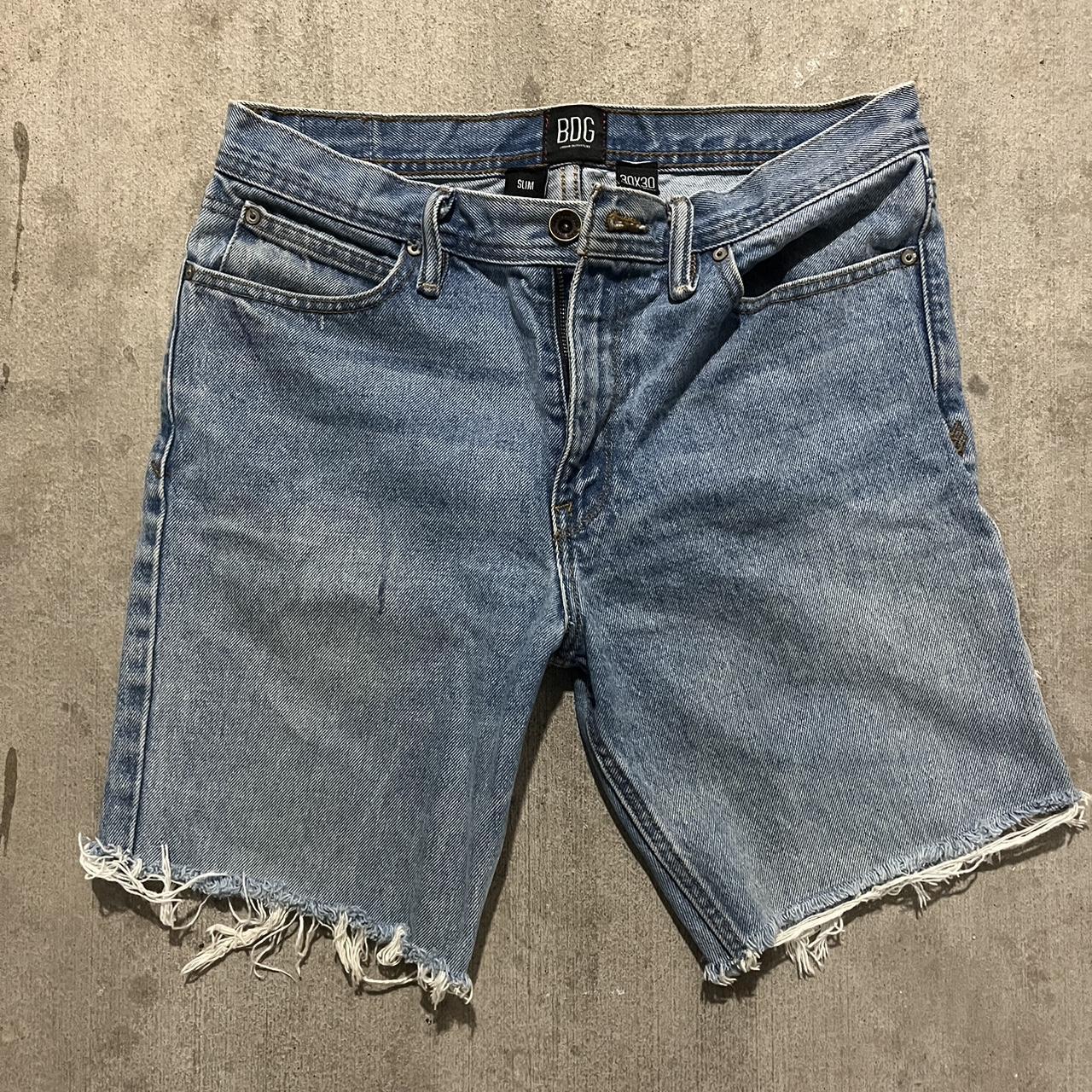 Urban Outfitters Denim Shorts - Distressed Jorts -... - Depop