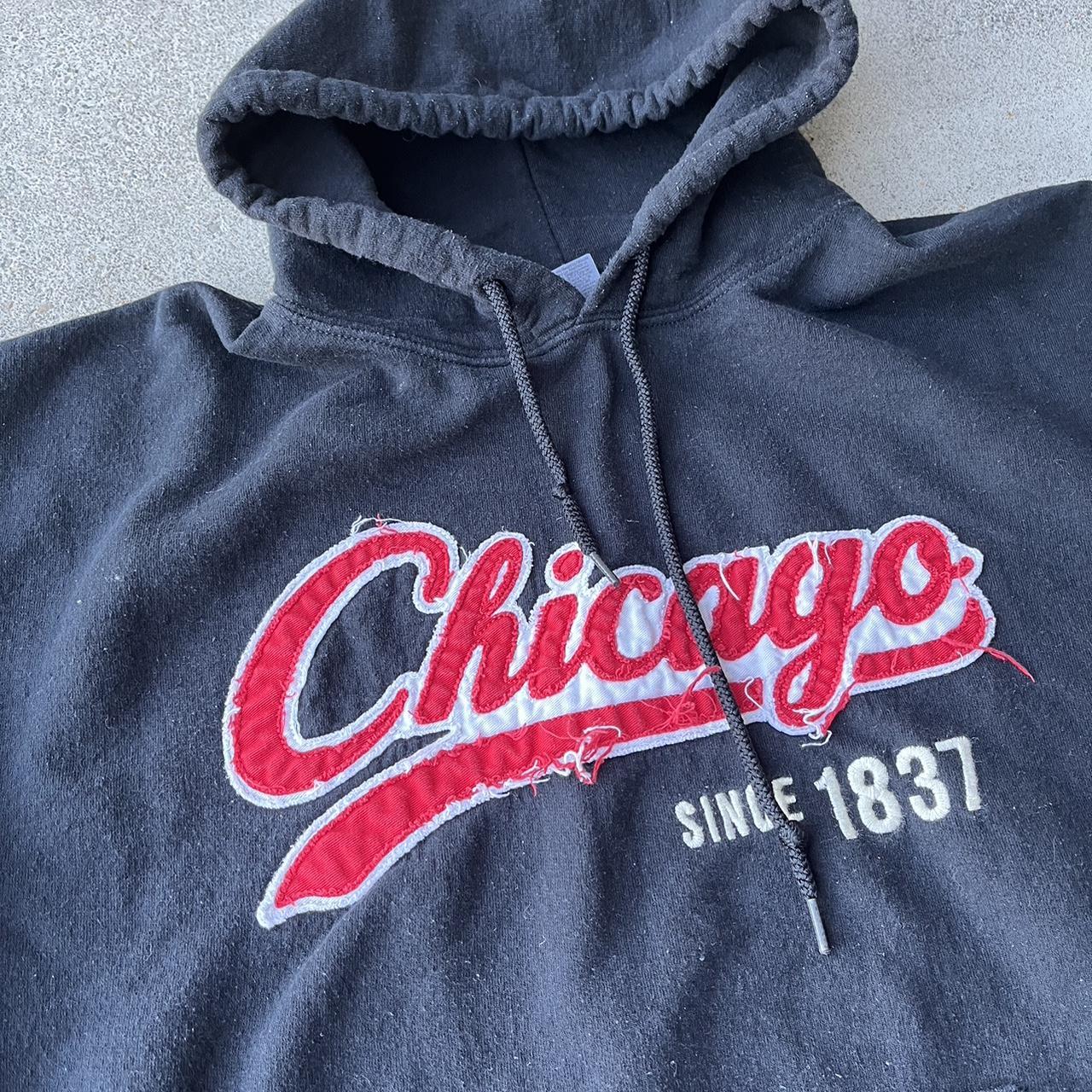 Chicago Hoodie - patch logo front - precropped... - Depop