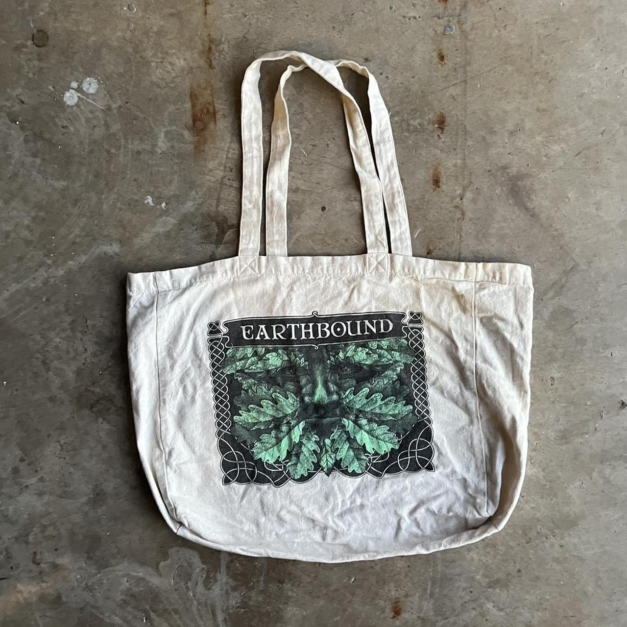 Tan Earthbound tote bag - Depop