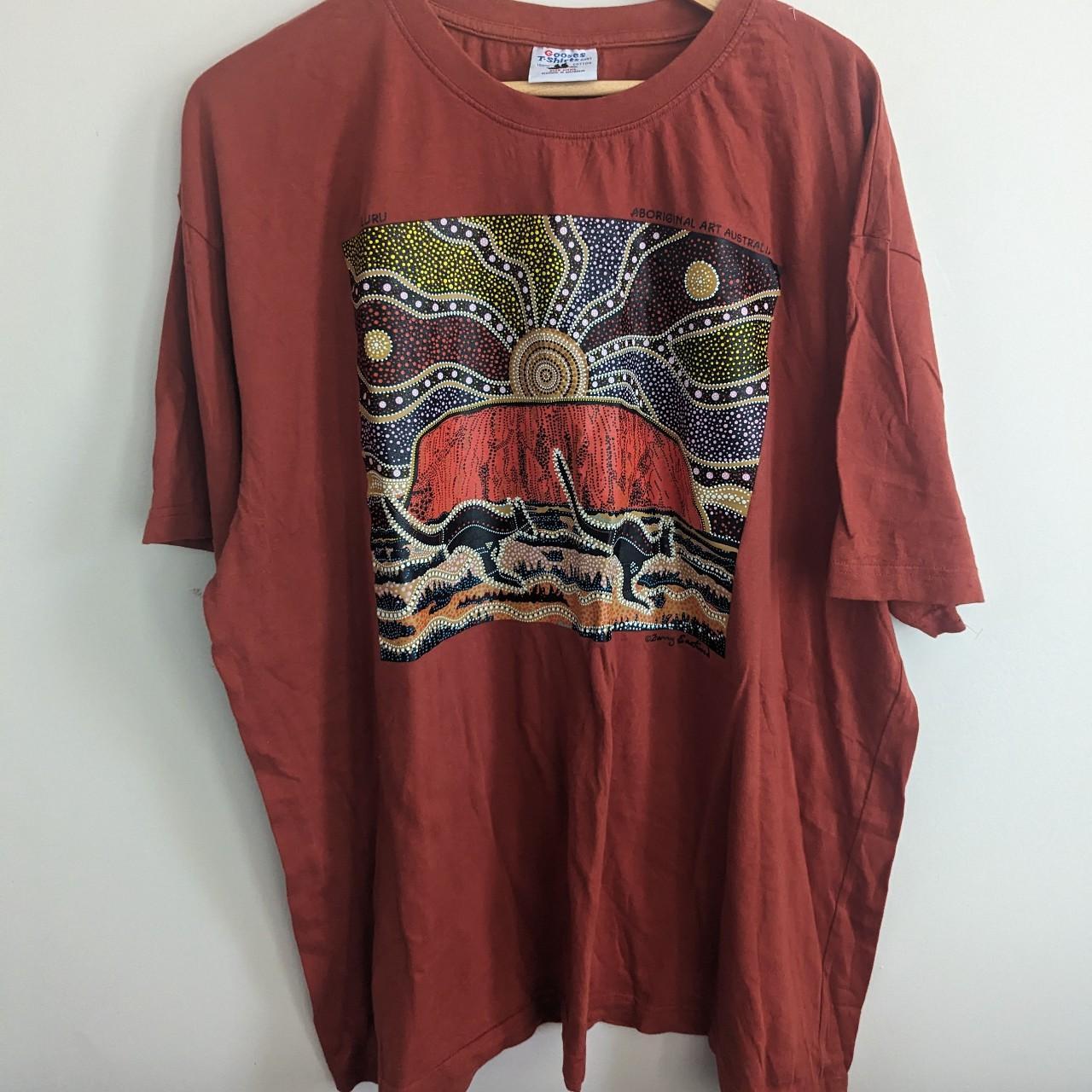 Aboriginal Indigenous Art Uluru T Shirt 3XL Big... - Depop
