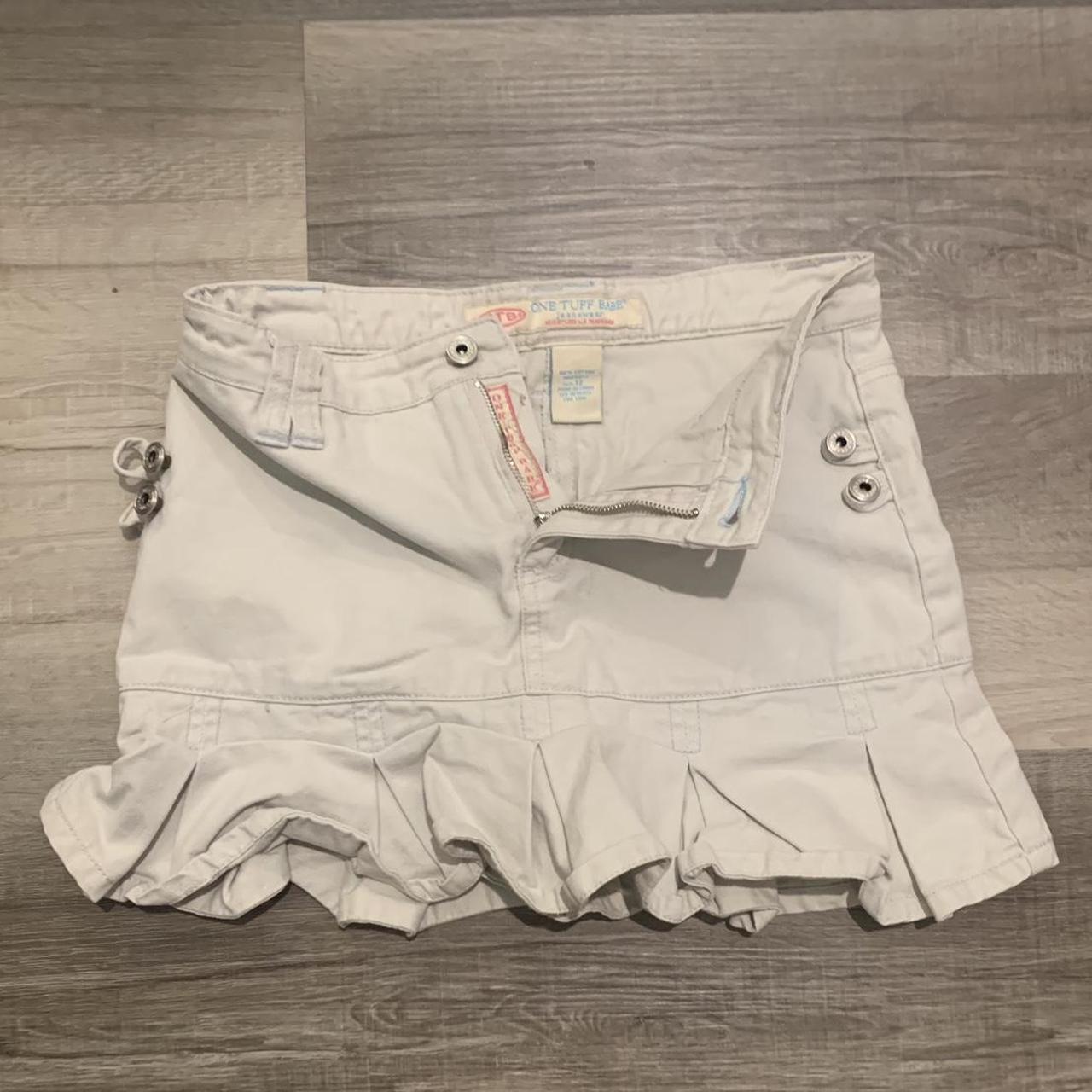 rare vintage skirt with cute pastel blue... - Depop