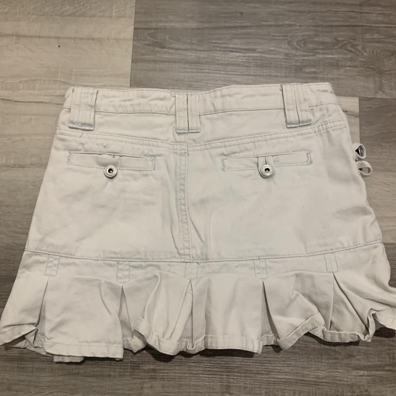 rare vintage skirt with cute pastel blue... - Depop