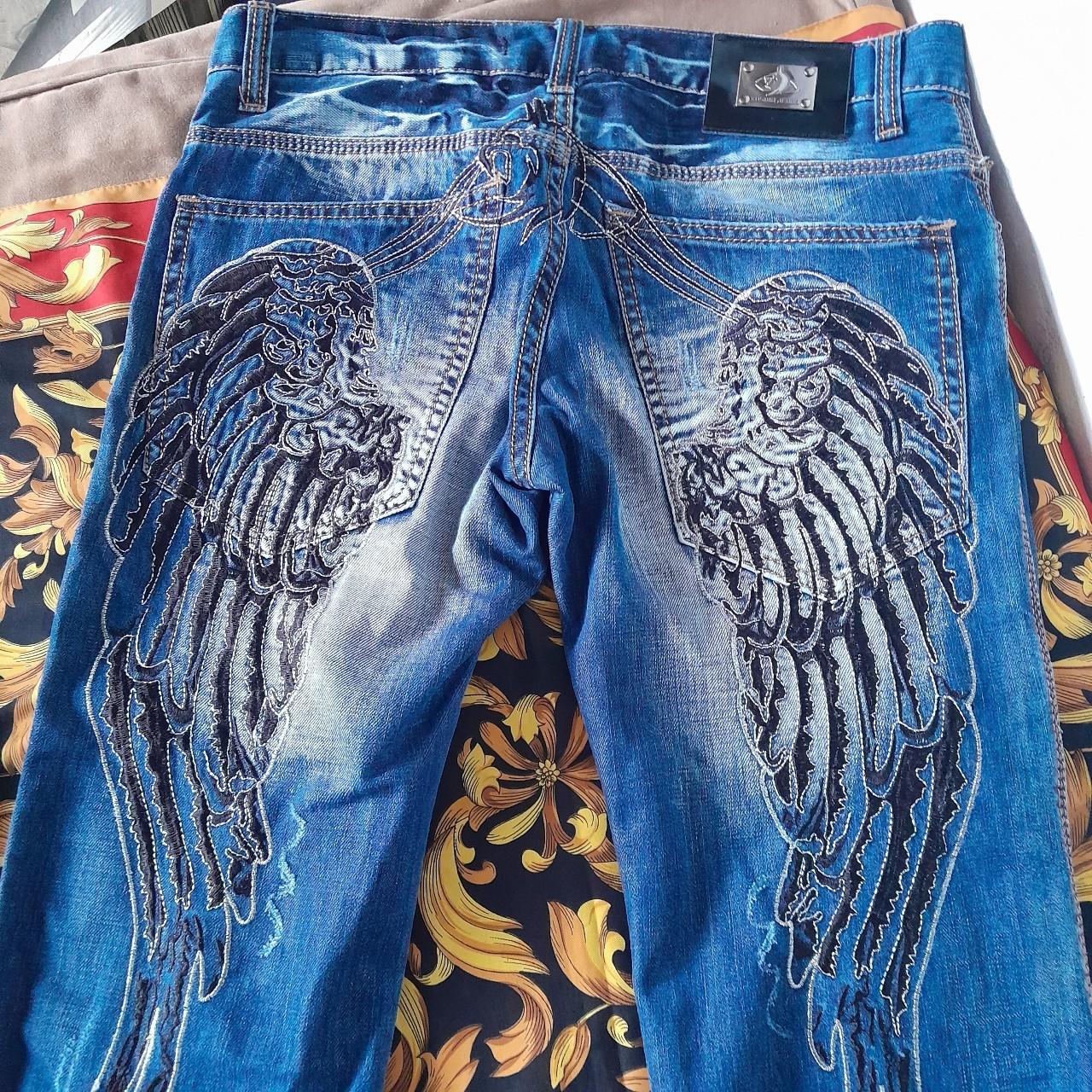 kosmo and lupo jeans y2k style low rise skinny... - Depop