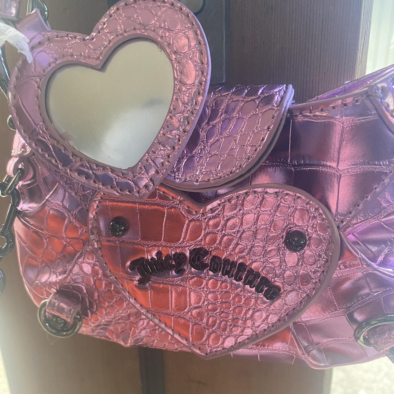 juicy couture bag 🩷pink detailing 🩷love heart... - Depop