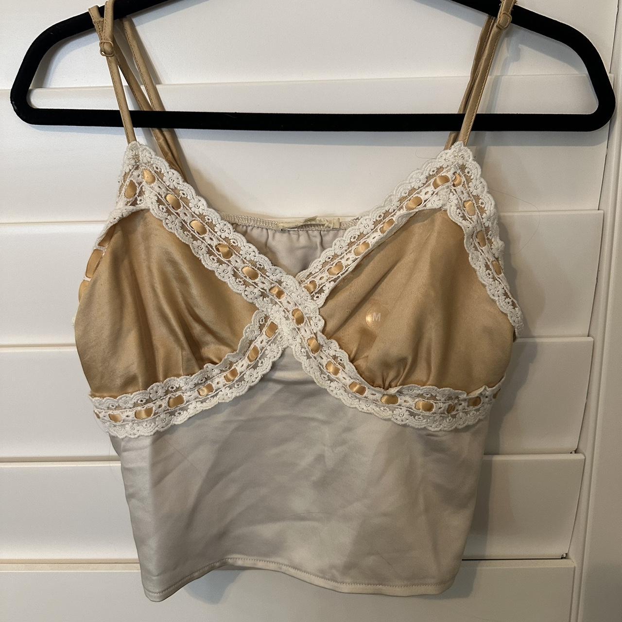 Pacsun/ L.A Hearts cropped silk tank top, never worn... - Depop