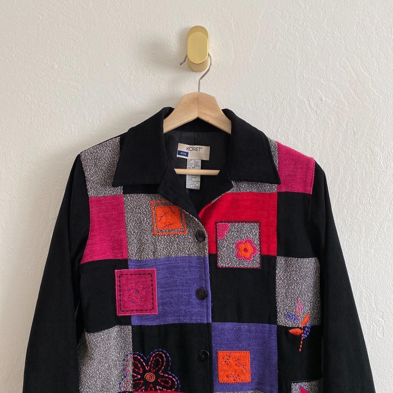 Vintage Floral Patchwork Button-up Jacket ... - Depop