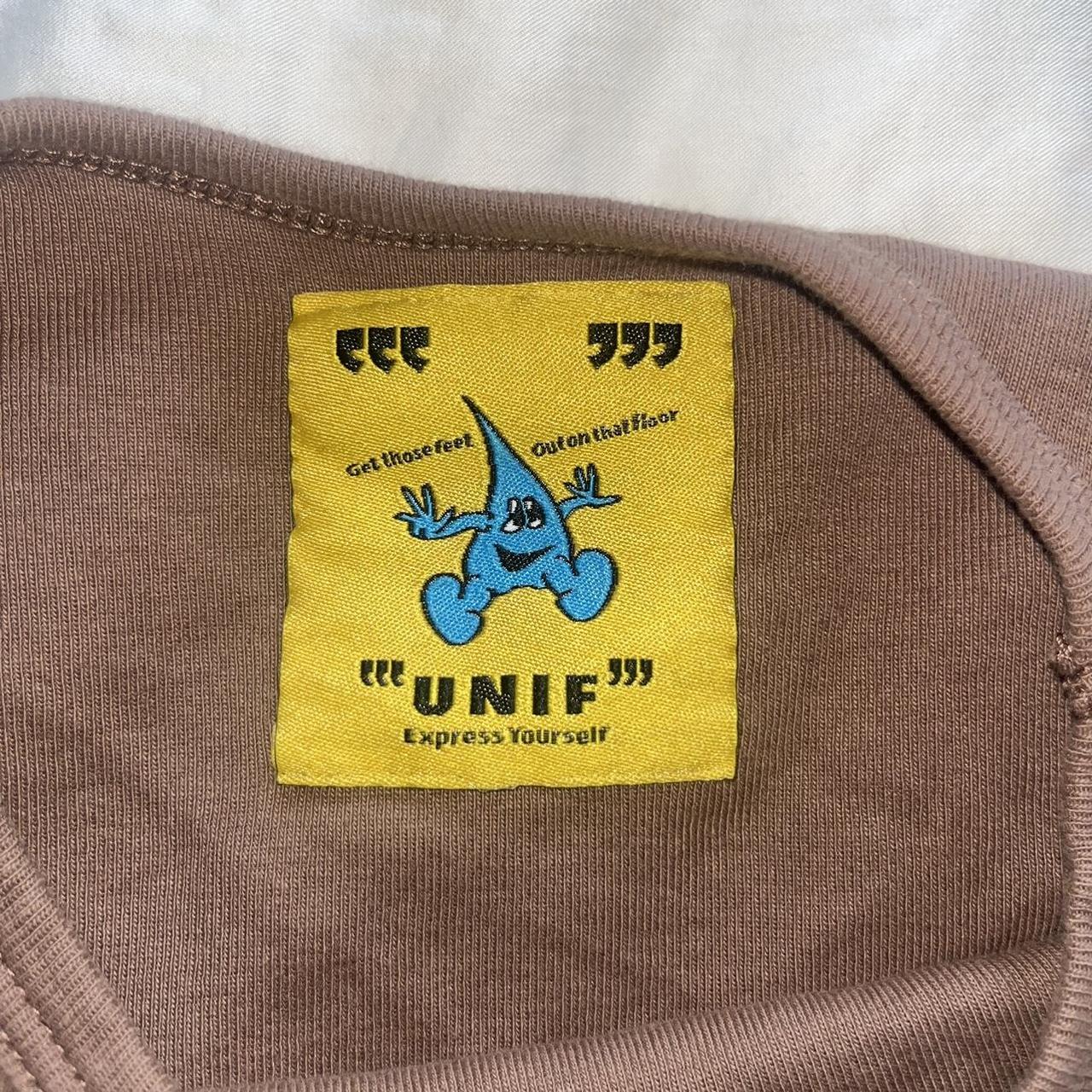 Unif brown bear baby tee Repop! Only worn a few... - Depop