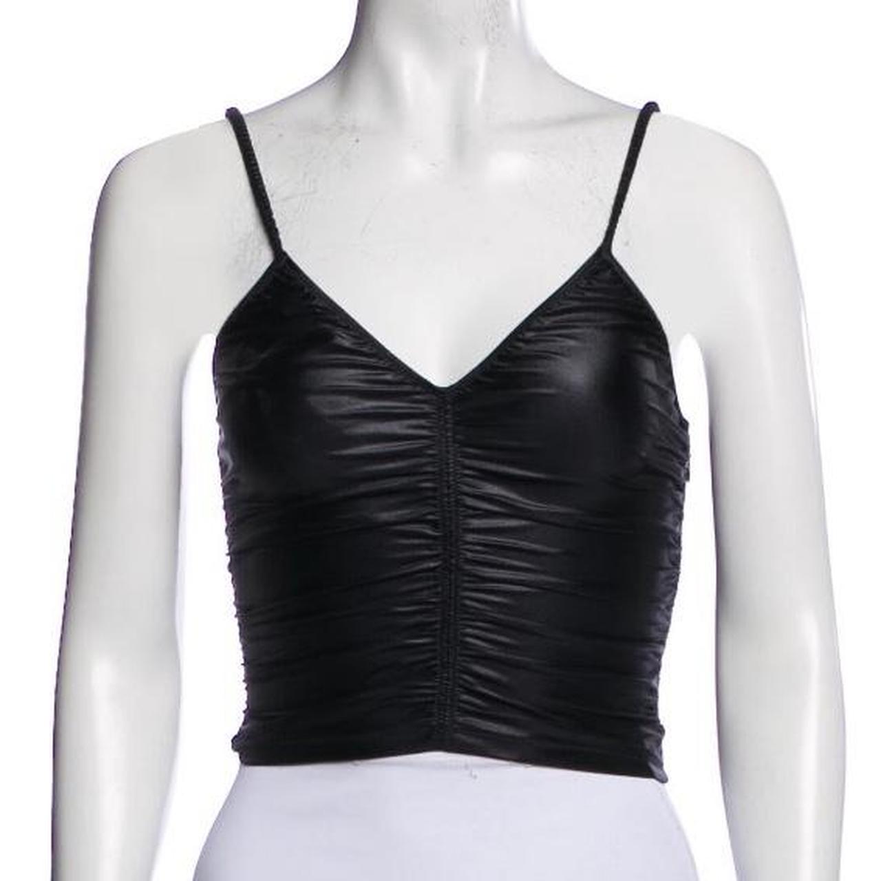 🪠 ALEXANDER WANG 🪠 Ruched triangle crop top... - Depop