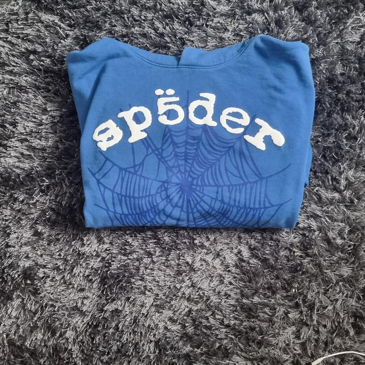 SP5DER LEGACY HOODIE × 1 BLUE SIZE M BRAND NEW... - Depop