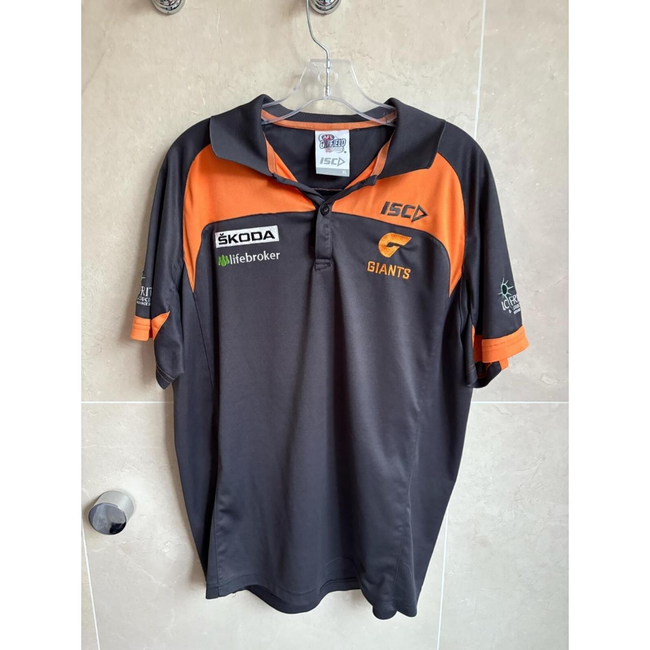 GWS Giants Media Polo Shirt AFL ISC Mens EXTRA... | Depop