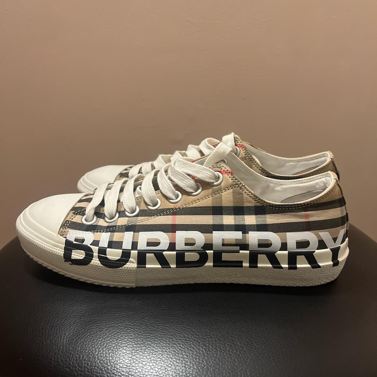 These are Burberry sneakers size 39 EU. Retail:... - Depop