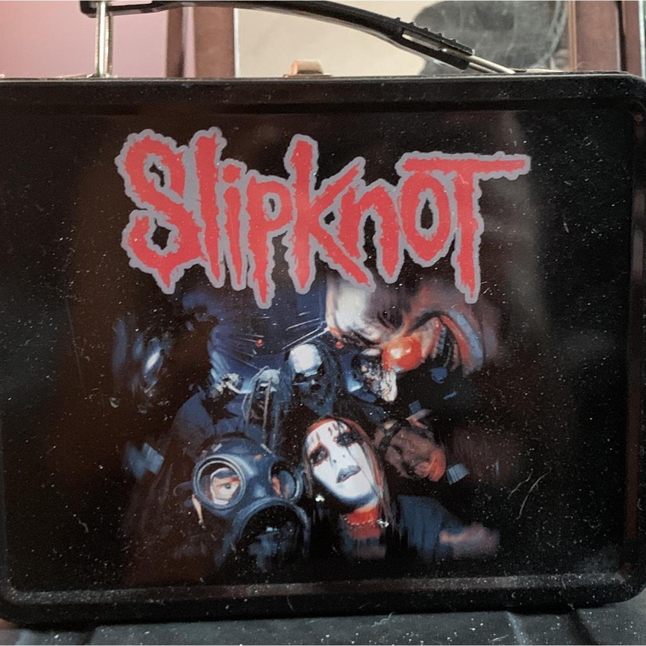 vintage slipknot metal lunchbox and thermos - Depop