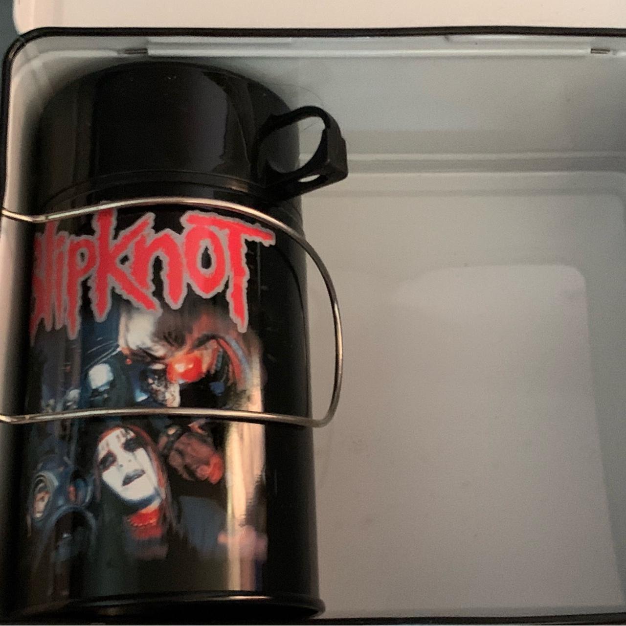vintage slipknot metal lunchbox and thermos - Depop