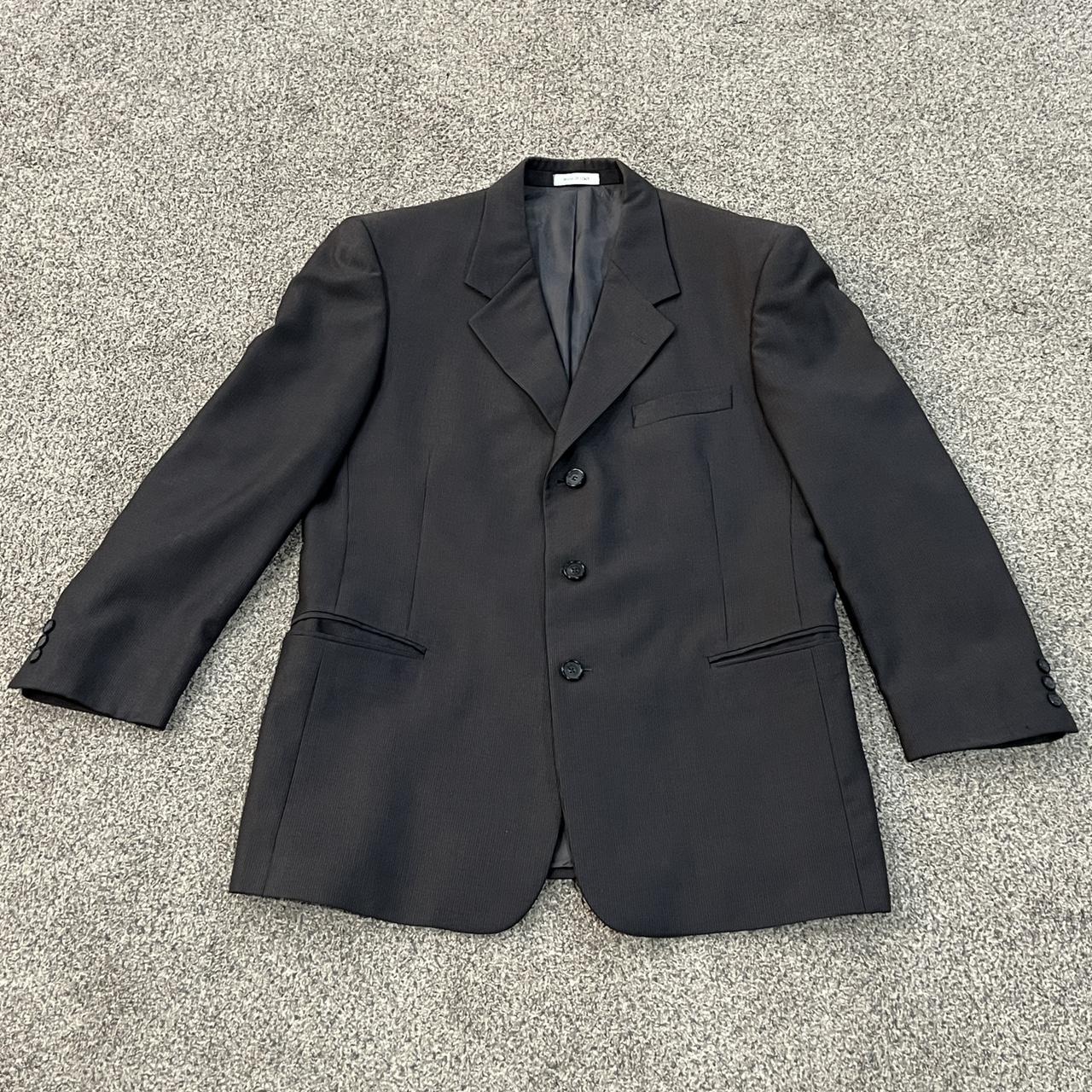 Vintage Grey 3-Button Yves Saint Laurent YSL Suit... - Depop