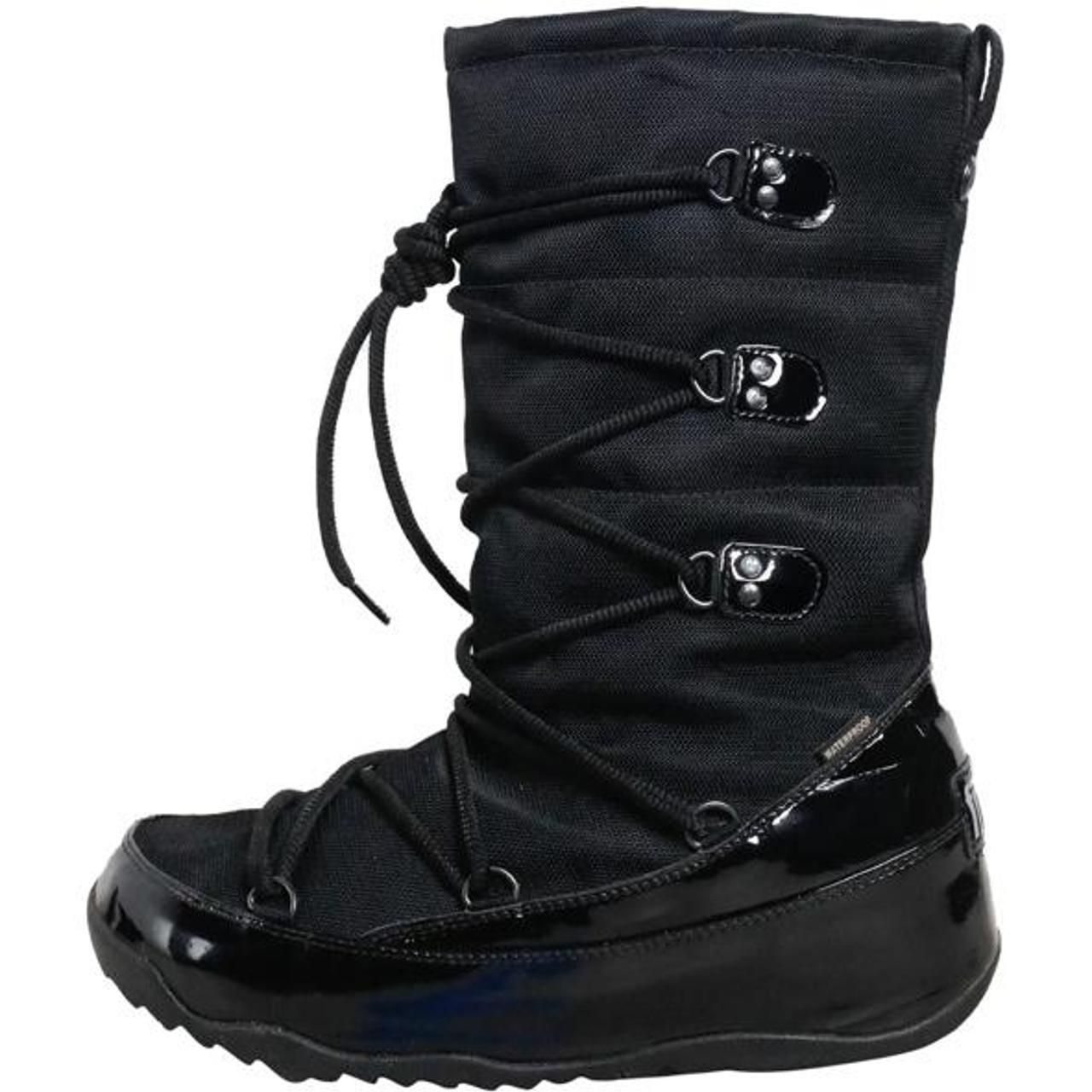 Moon Boot Women's Black Boots | Depop