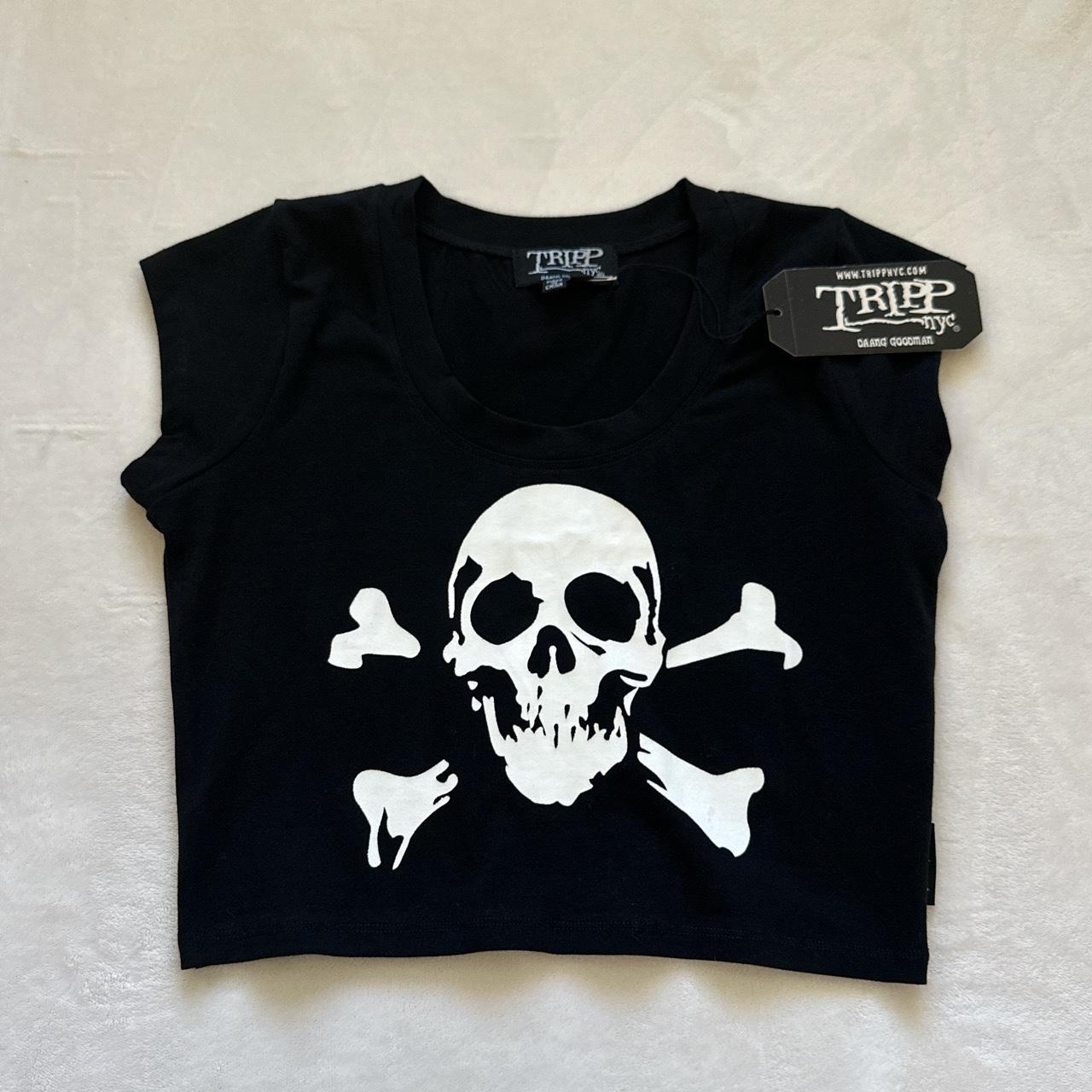 Tripp NYC skull crop top Brand new with tags, size... - Depop