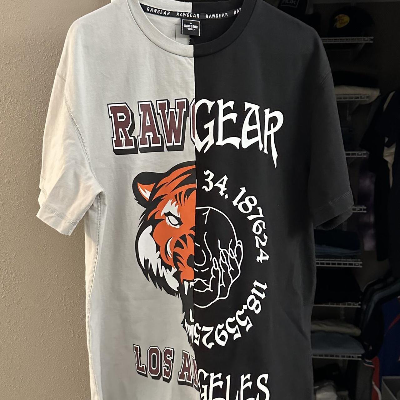 Rawgear Split T-shirt #rawgear #gym #oversized... - Depop