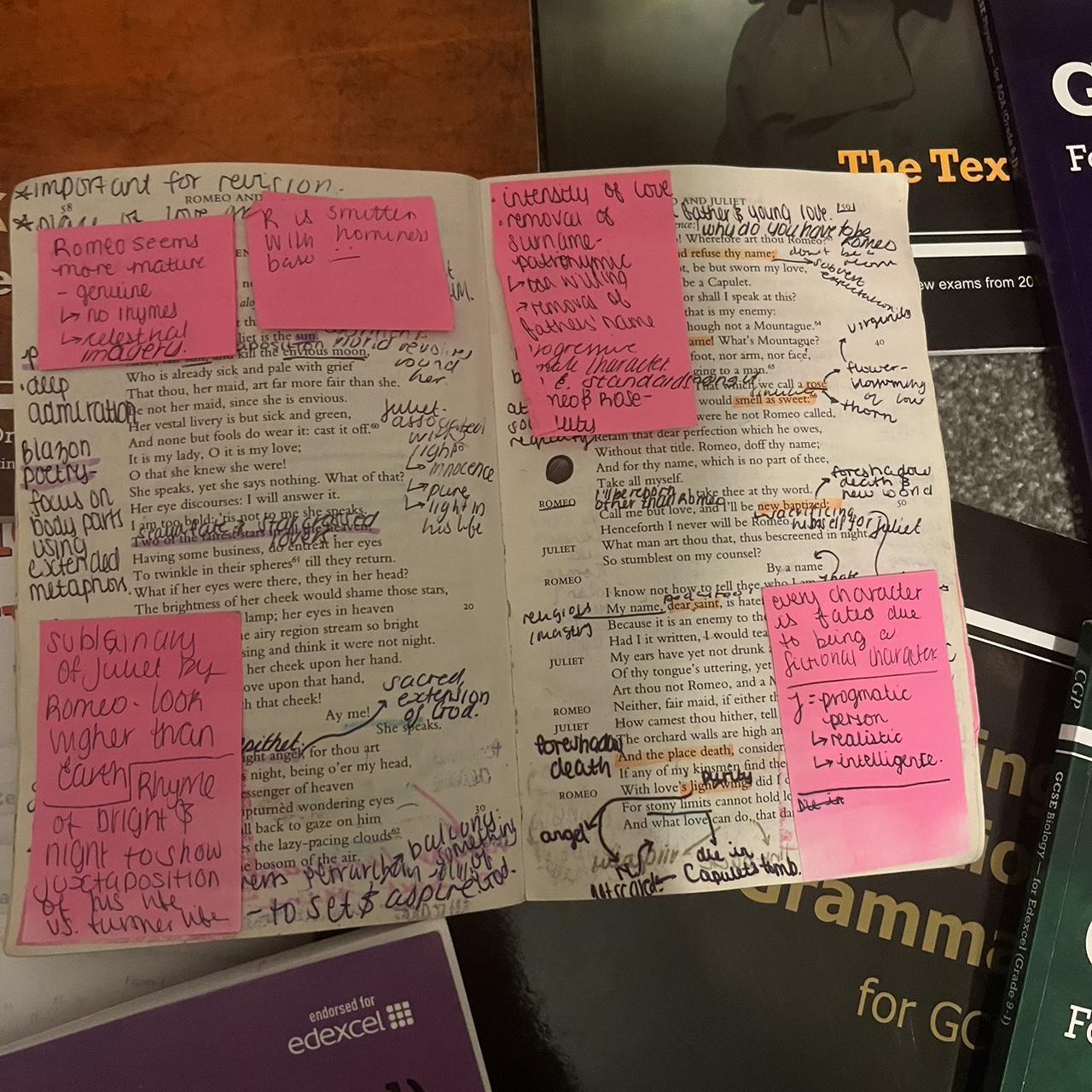 GCSE REVISION! all hand written and i got 9s; all... - Depop