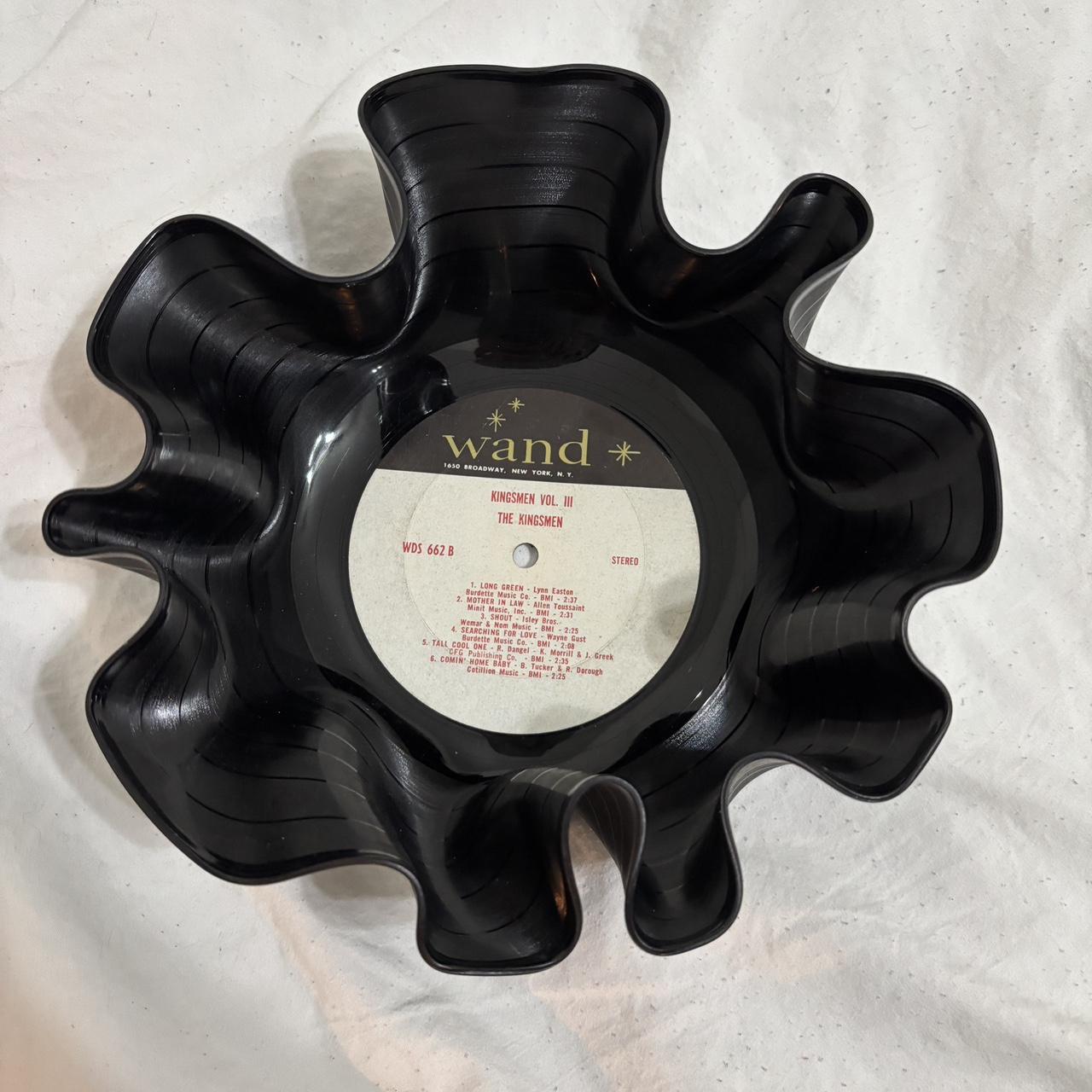 repurposed vinyl record bowl unique, one of a kind... | Depop